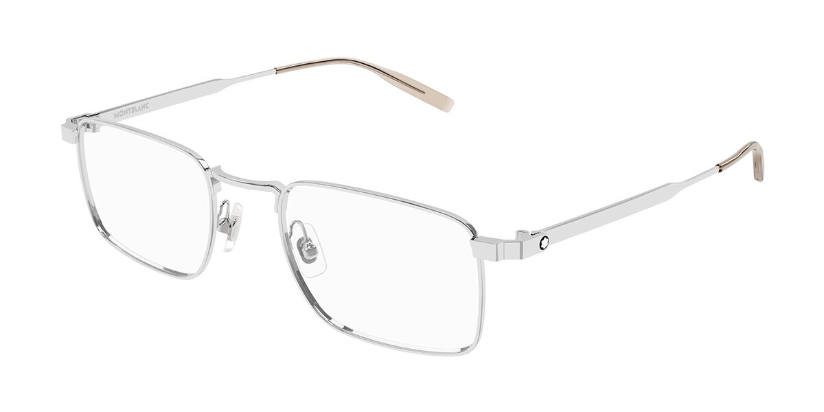 Mont Blanc MB0231O Asian Fit 005 Eyeglasses in Silver | SmartBuyGlasses USA