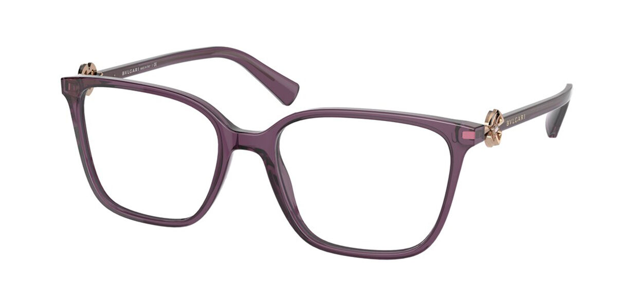 Bvlgari BV4197B 5514 Glasses Transparent Amethyst Violet | VisionDirect ...