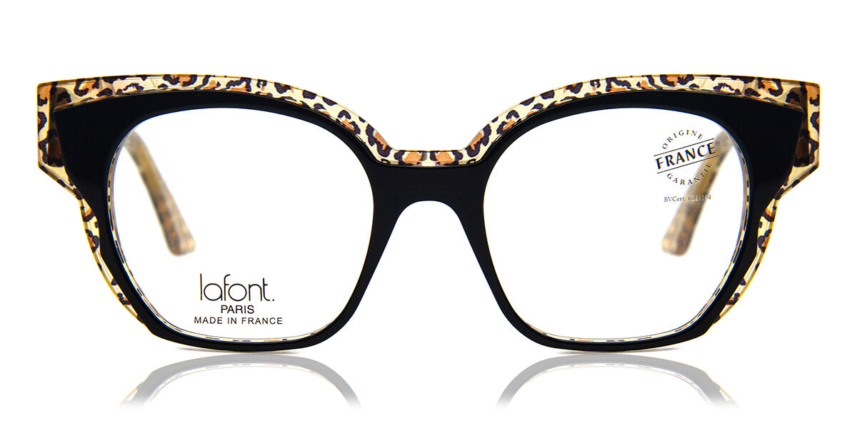 Lafont Niagara 900 Glasses Black/Brown Leopard Print | VisionDirect ...