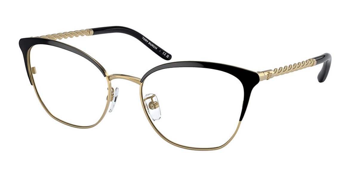 Tory Burch TY1076 3339 Eyeglasses in Black Gold | SmartBuyGlasses USA