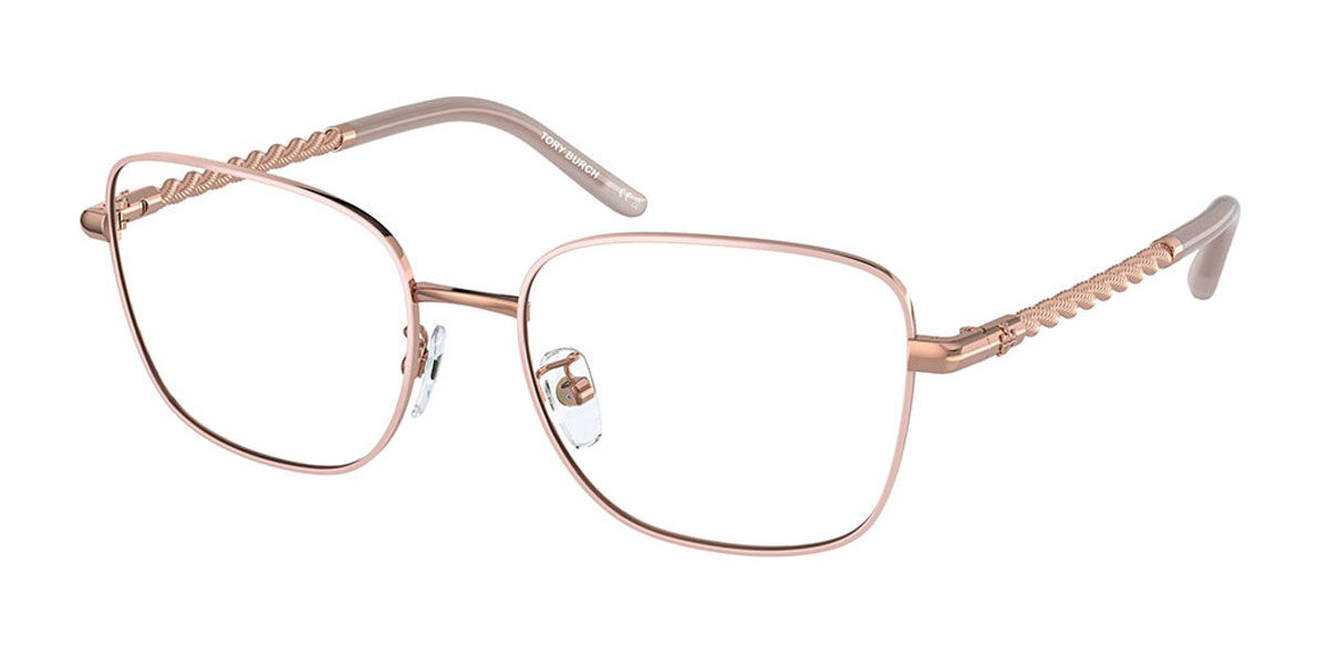 Tory Burch TY1077 3340 Square Pink Rose Gold Eyeglasses ...