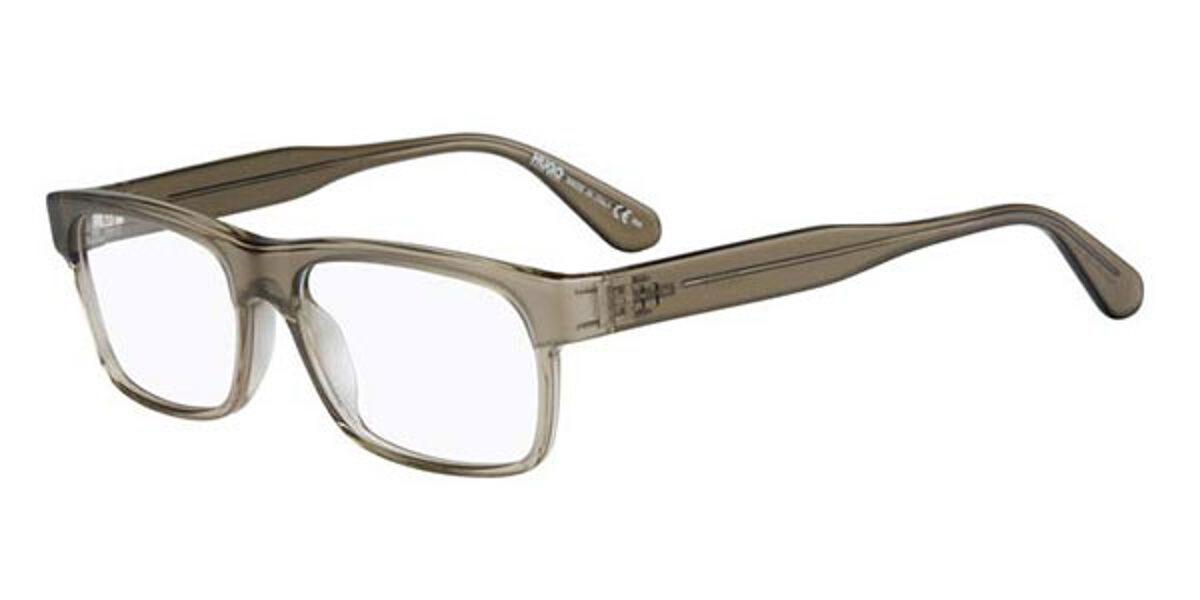 Hugo 0103 0ZO Eyeglasses in Transparent Mud Yellow | SmartBuyGlasses USA