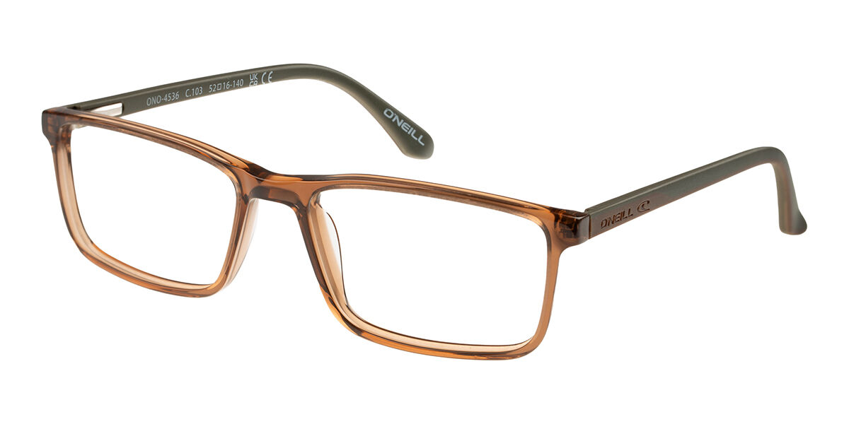 O'Neill ONO 4536 103 Eyeglasses in Glossy Transparent Brown | SmartBuyGlasses USA
