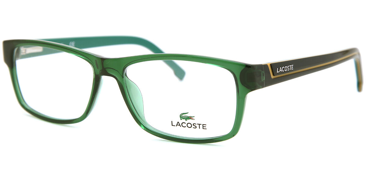 Lacoste L2707 ON 315 Rectangle Green Frame Eyeglasses | Vision Direct ...