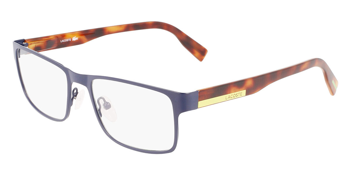 Lacoste L2283 401 Eyeglasses in Matte Blue | SmartBuyGlasses USA