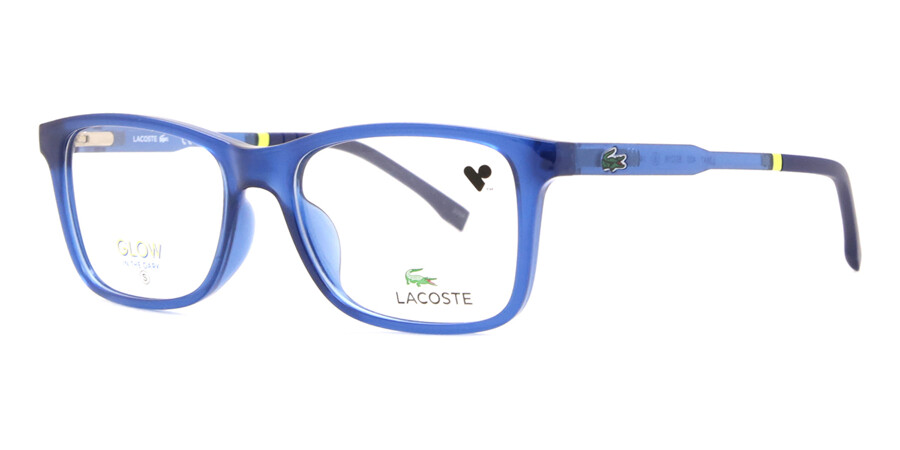 Lacoste L3647 Kids 400 Eyeglasses in Transparent Blue Lime Light ...