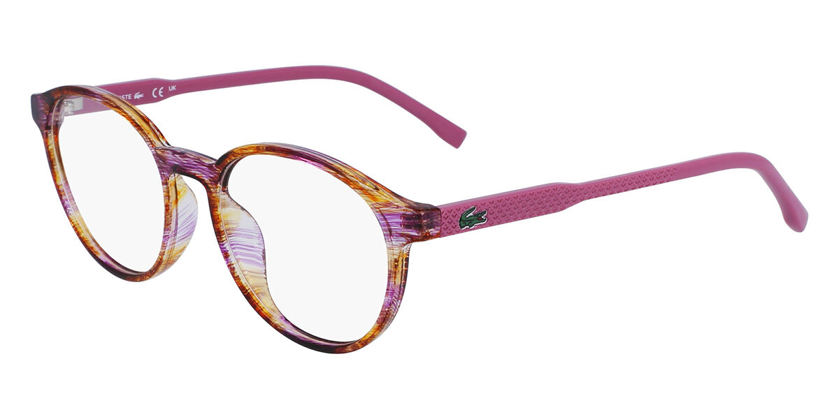 Lacoste L3658 219 Oval Transparent Lilac Horn Eyeglasses ...