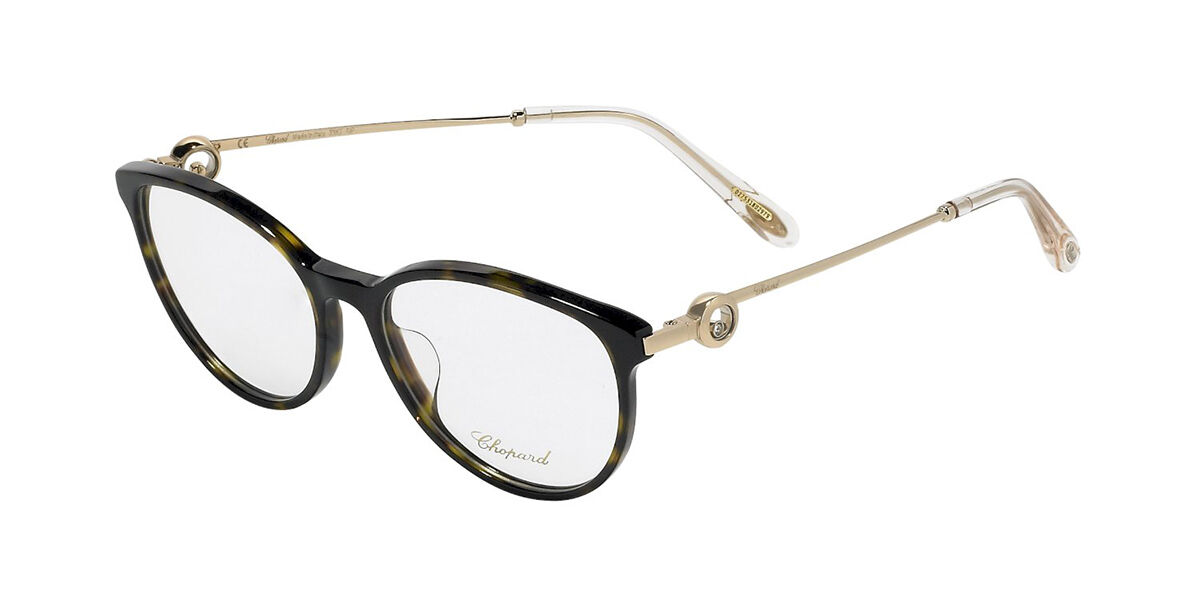 Chopard VCH289S 0722 Glasses Shiny Dark Havana | VisionDirect Australia