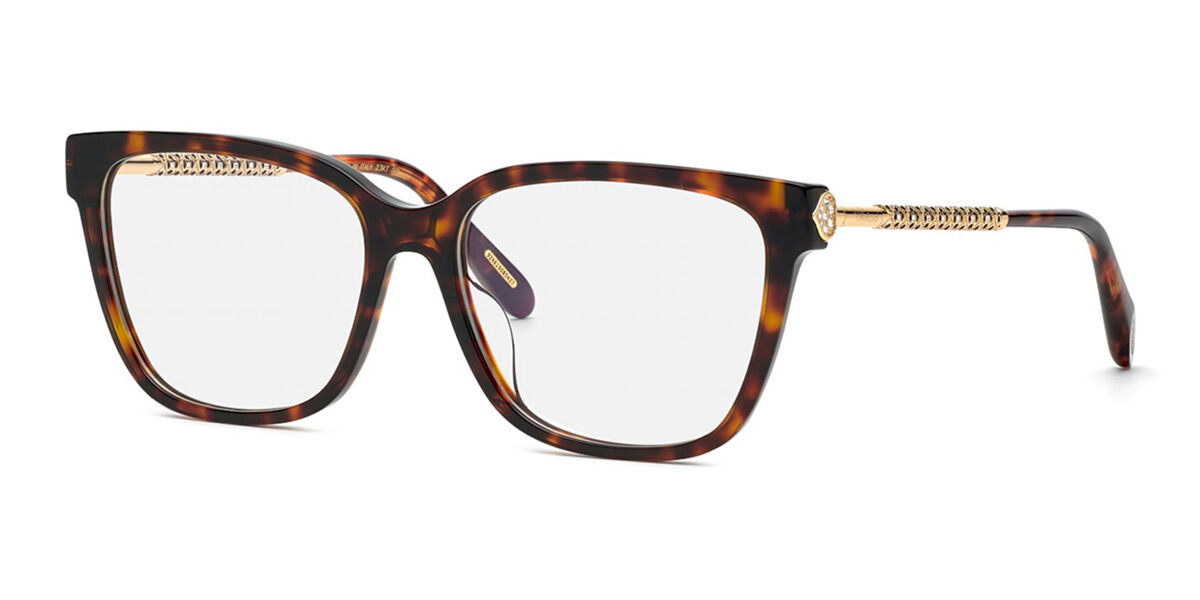 Chopard VCH333S 0743 Eyeglasses in Glossy Dark Tortoise ...