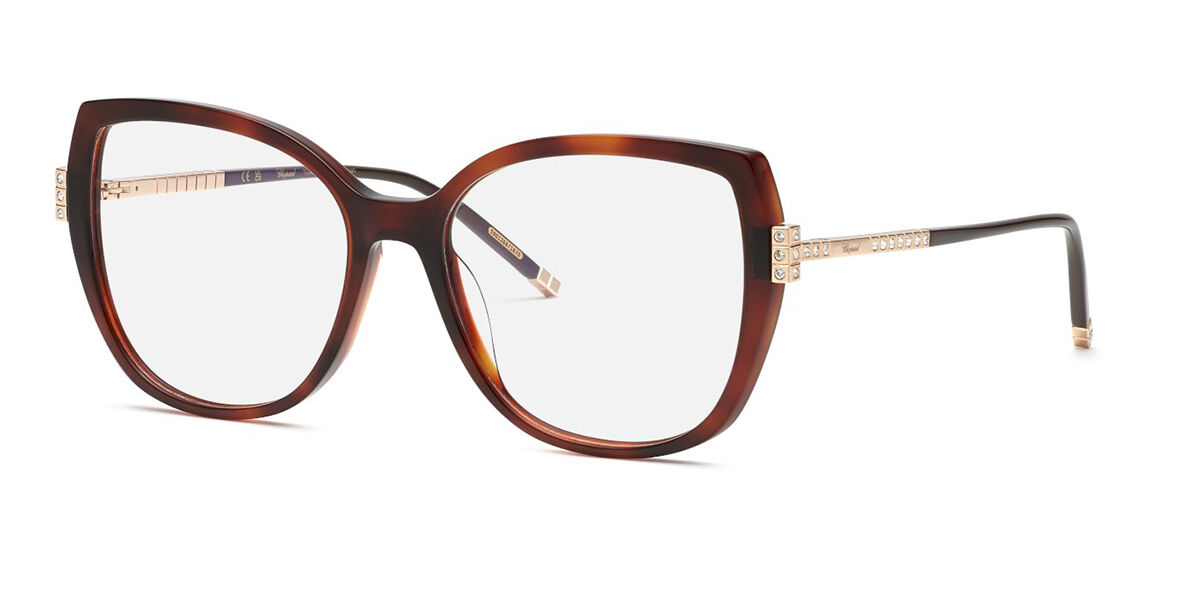 Chopard VCH360S 0909 Eyeglasses in Shiny Classic Red Brown Tortoise ...