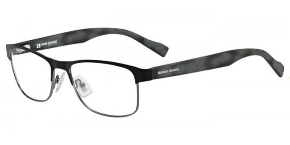 Boss Orange BO 0114 AED Eyeglasses in Black Grey Shaded ...