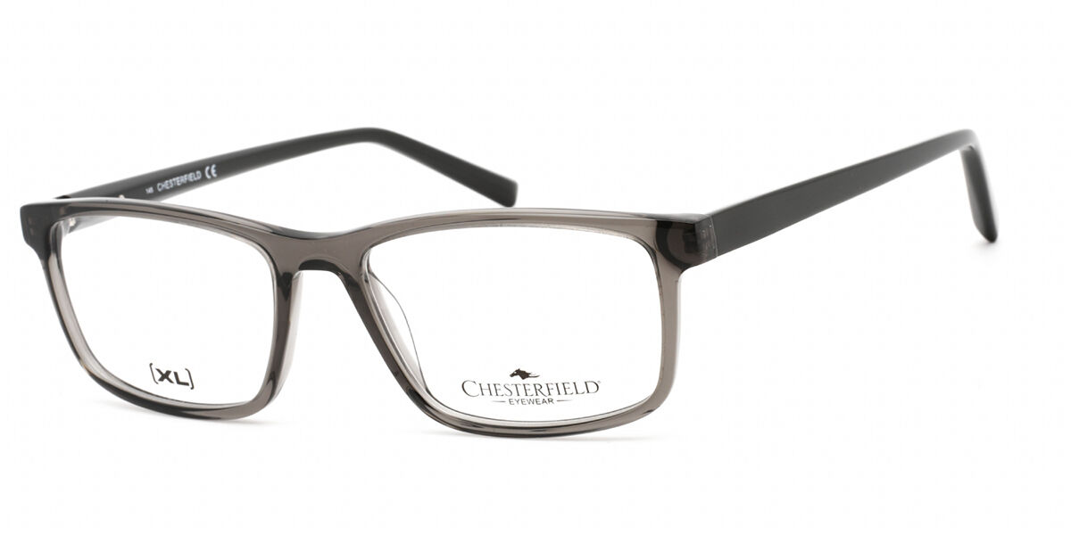 Chesterfield CH 58XL 0CBL Rectangle Transparent Dark Grey Eyeglasses ...