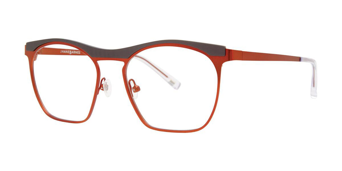 Jhane Barnes Zenith Brick Eyeglasses in Brick Red/Grey ...
