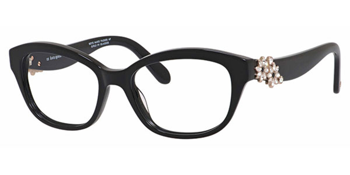 Kate Spade Amelina 807 Eyeglasses in Black | SmartBuyGlasses USA