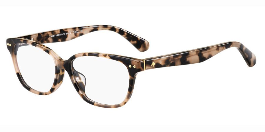 Kate Spade Aurelia/F Asian Fit 086 Square Tortoise Eyeglasses ...