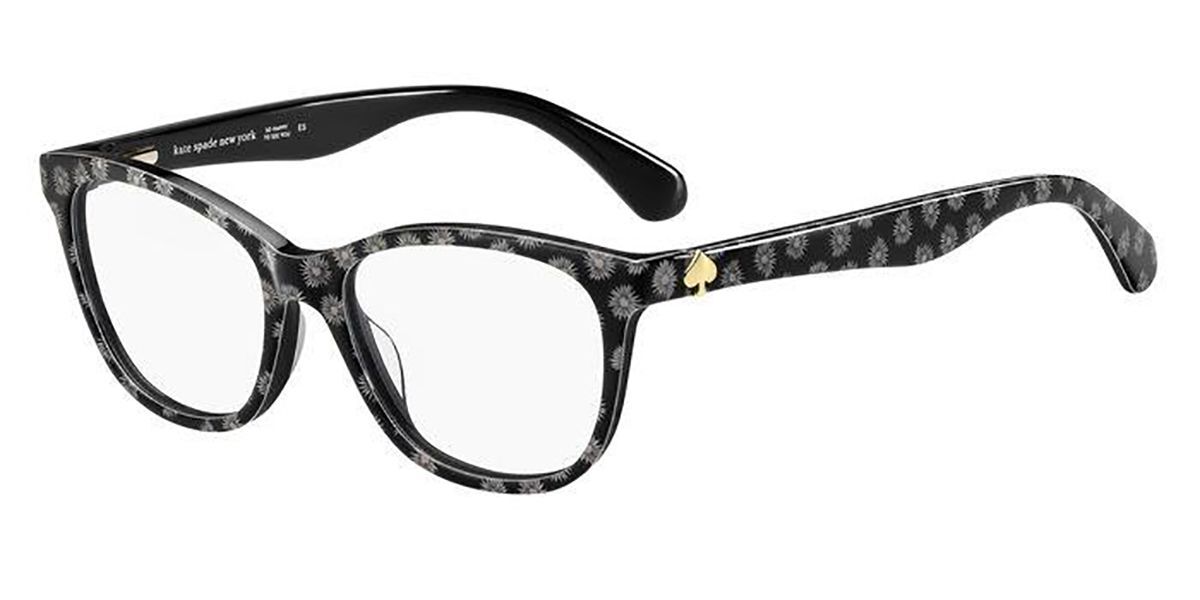 Kate Spade Atalina TAY Eyeglasses in Black Pattern White ...