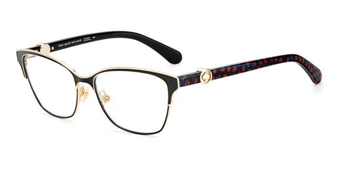 Kate Spade Audrina/G Asian Fit 807 Glasses Black Gold | SmartBuyGlasses UK