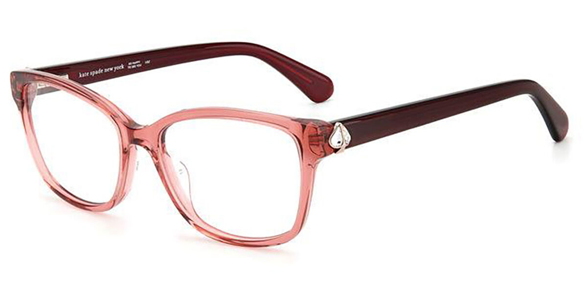 Kate Spade Reilly/G Asian Fit LHF Butterfly Transparent Burgundy ...