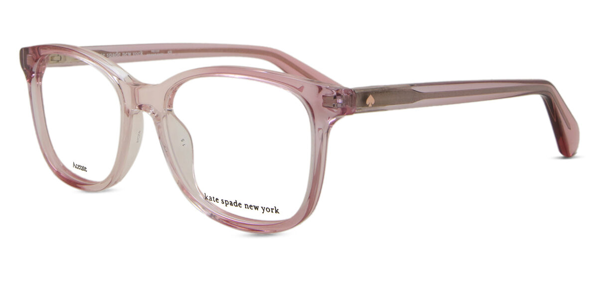 Kate Spade Talynn 35J Square Transparent Nude Pink Frame Eyeglasses ...