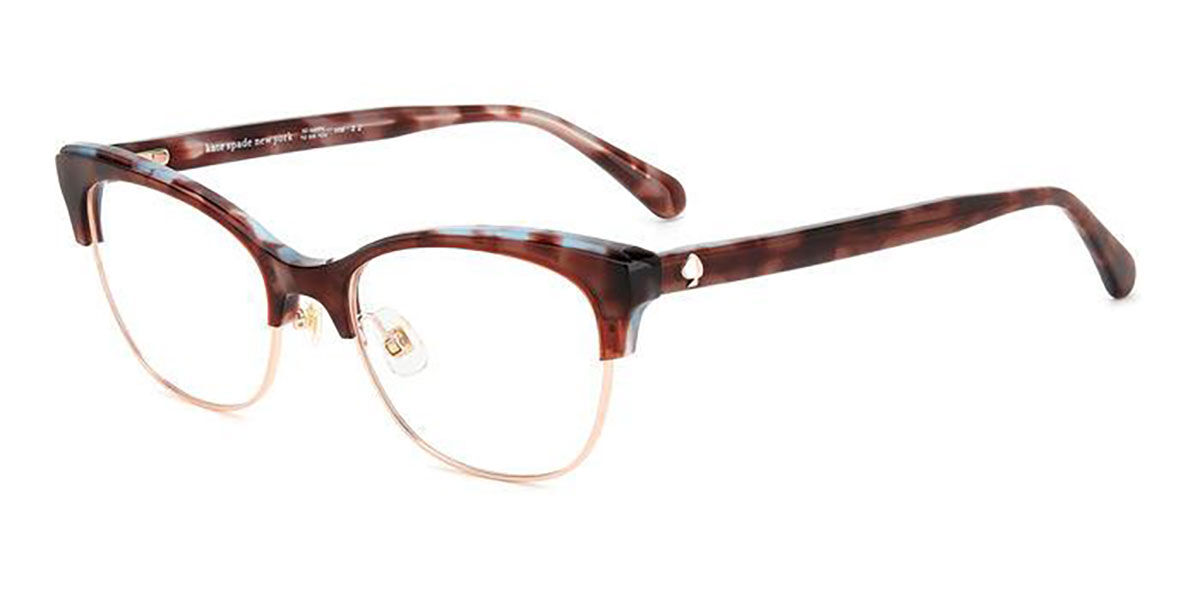 Kate Spade Muriel/G Asian Fit PJP Glasses Blue Pale Gold | VisionDirect ...