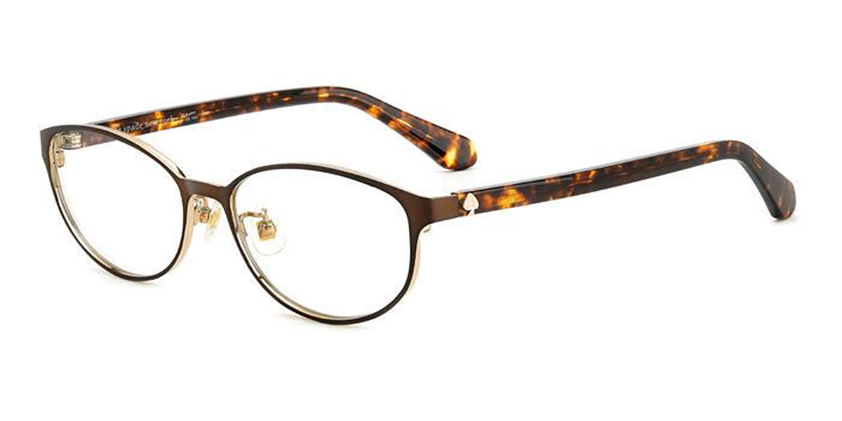 Kate Spade Ophelia/F Asian Fit DM2 Oval Brown Gold Brillen ...