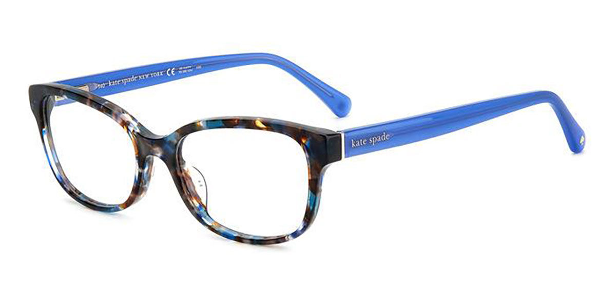 Kate Spade Violette JBW Rectangle Blue Tortoise Eyeglasses ...