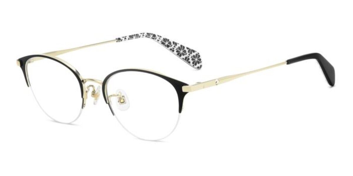Kate Spade KS Calley 2/FJ Asian Fit 807 Glasses Black On Gold ...