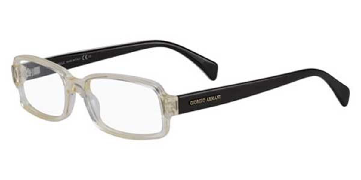 Giorgio Armani GA 865 O4L Rectangle Clear Frame Eyeglasses | Vision ...