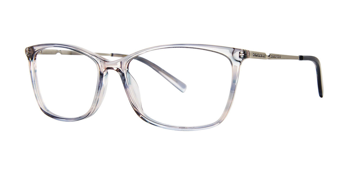 Vera Wang Inez Heather Eyeglasses in Transparent Heather Purple Horn ...