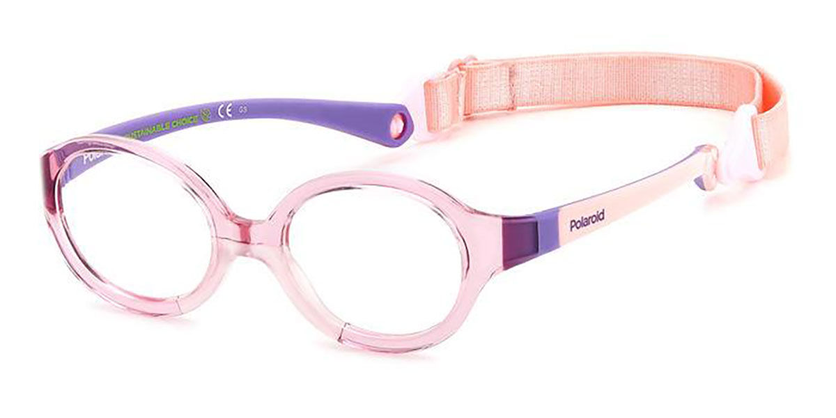 Polaroid PLD K001 Kids S1V Eyeglasses in Transparent Purple ...