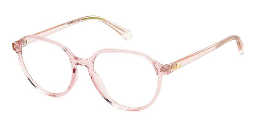 Polaroid PLD D468 35J Eyeglasses in Transparent Pink | SmartBuyGlasses USA