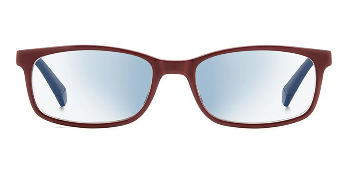 Polaroid PLD 0035/R/BB LHF/G6 Blue-Light Block Rectangle Burgundy Frame ...