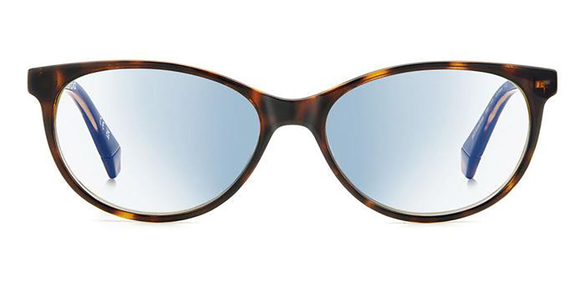 Polaroid PLD 0036/R/BB 086/G6 Blue-Light Block Oval Dark Tortoise Frame ...