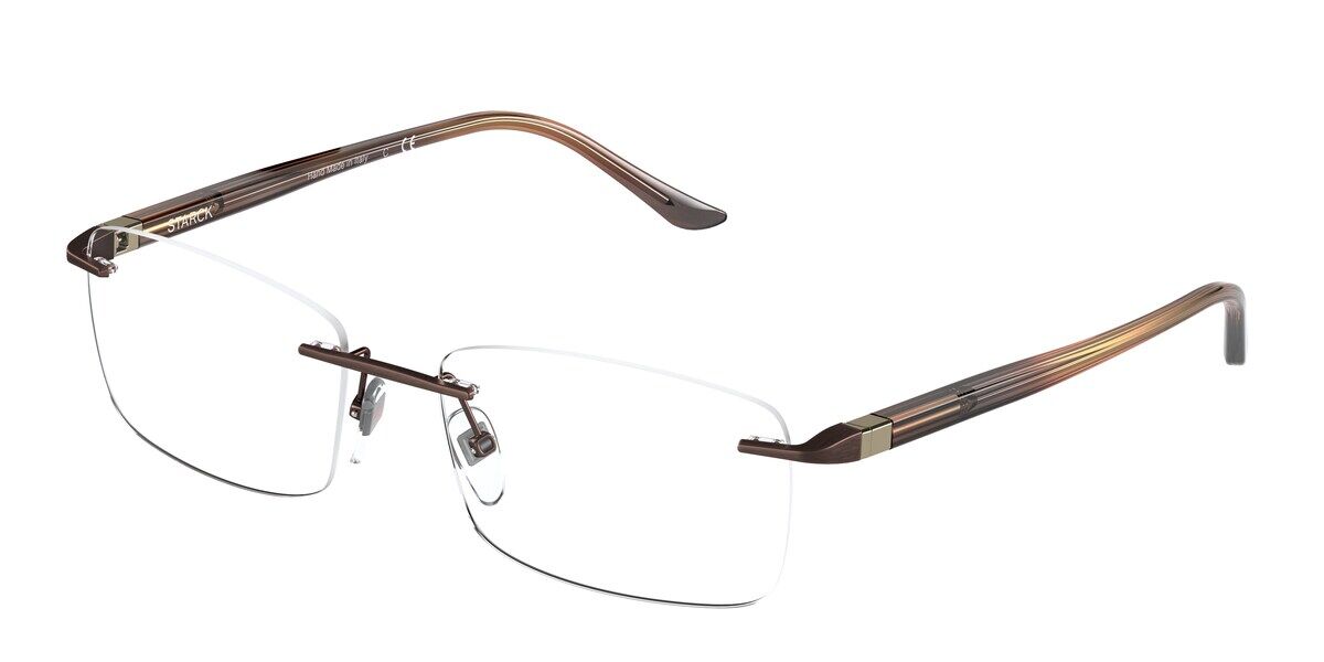 Starck SH2023 0008 Glasses Antique Brown | VisionDirect Australia