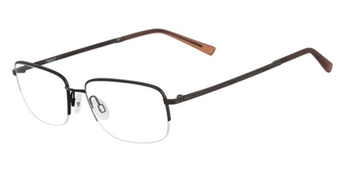 Flexon Melville 600 210 Eyeglasses in Brown | SmartBuyGlasses USA