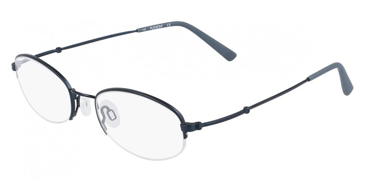 Flexon H6030 412 Oval Navy Blue Eyeglasses | Vision Direct Australia