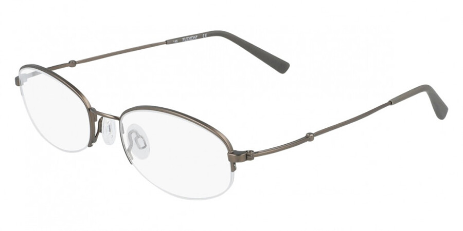 Flexon H6030 032 Oval Stone Grey Eyeglasses | SmartBuyGlasses HK