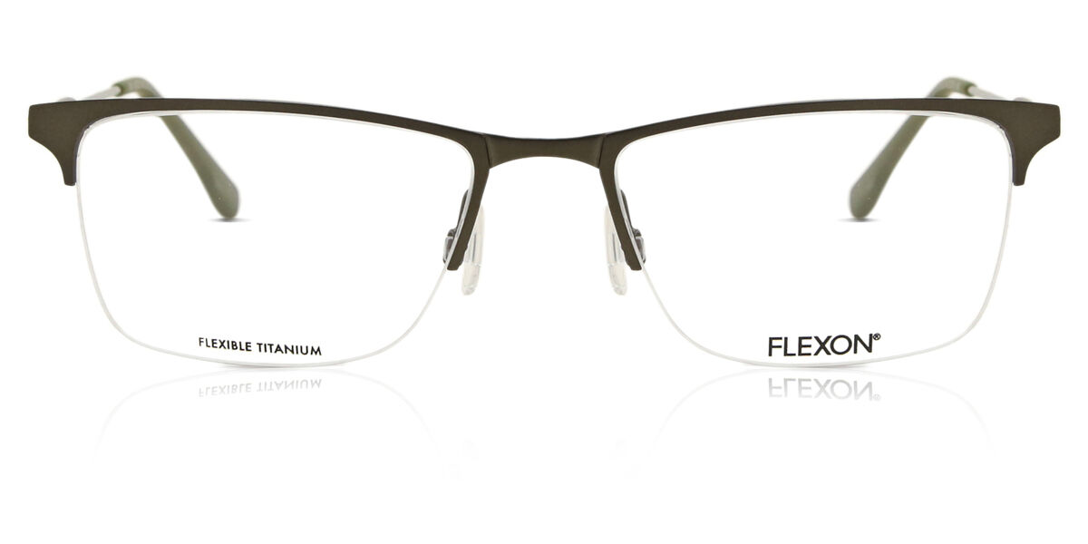 Flexon E1122 310 Rectangle Moss Green Frame Eyeglasses | SmartBuyGlasses ZA