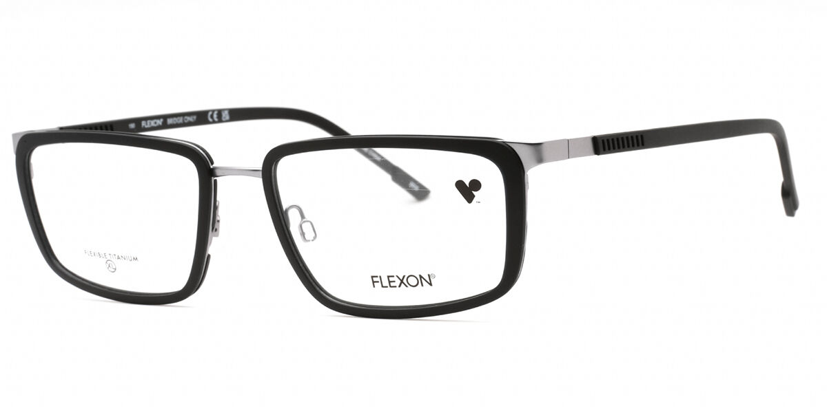 Flexon E1138 002 Eyeglasses in Matte Black/Gunmetal | SmartBuyGlasses USA