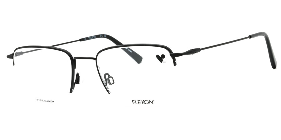 Flexon H6041 001 Rectangulaire Noir lunettes | SmartBuyGlasses Switzerland