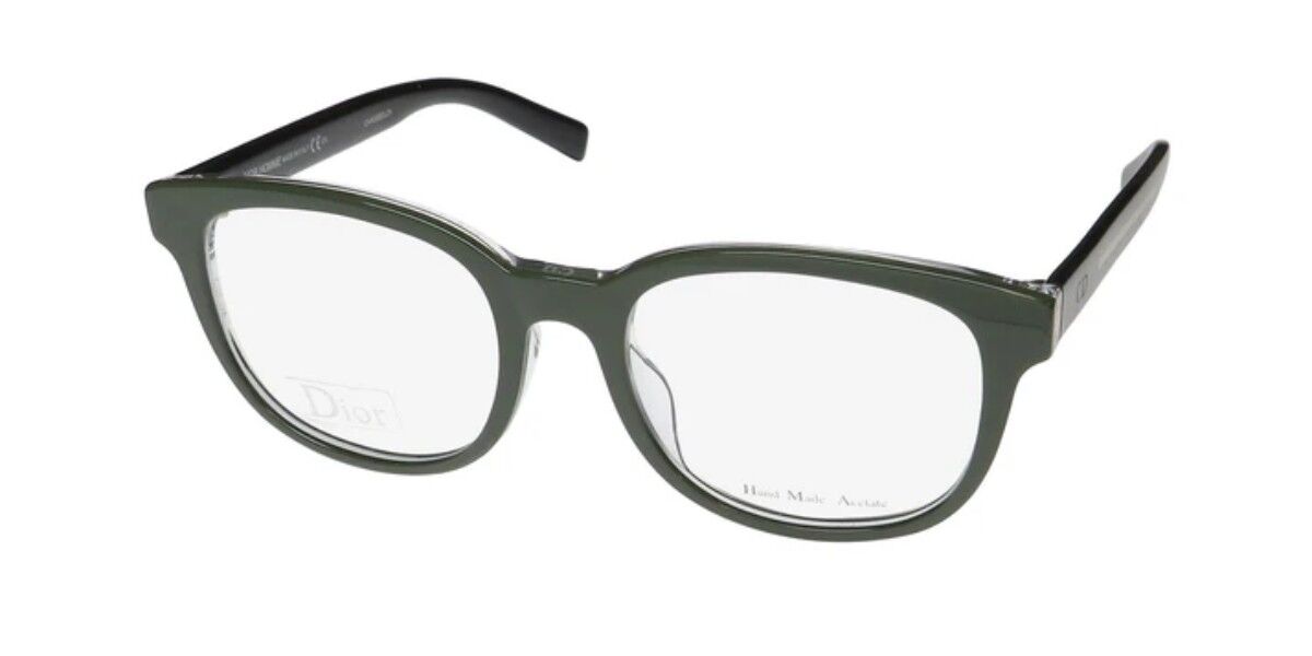 Dior BLACK TIE 202F Asian Fit G6M Square Green Eyeglasses ...