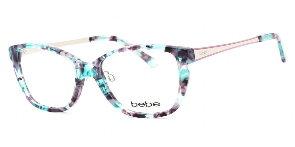 Bebe BB5158 500 Eyeglasses in Plum Purple Blue Tortoise ...