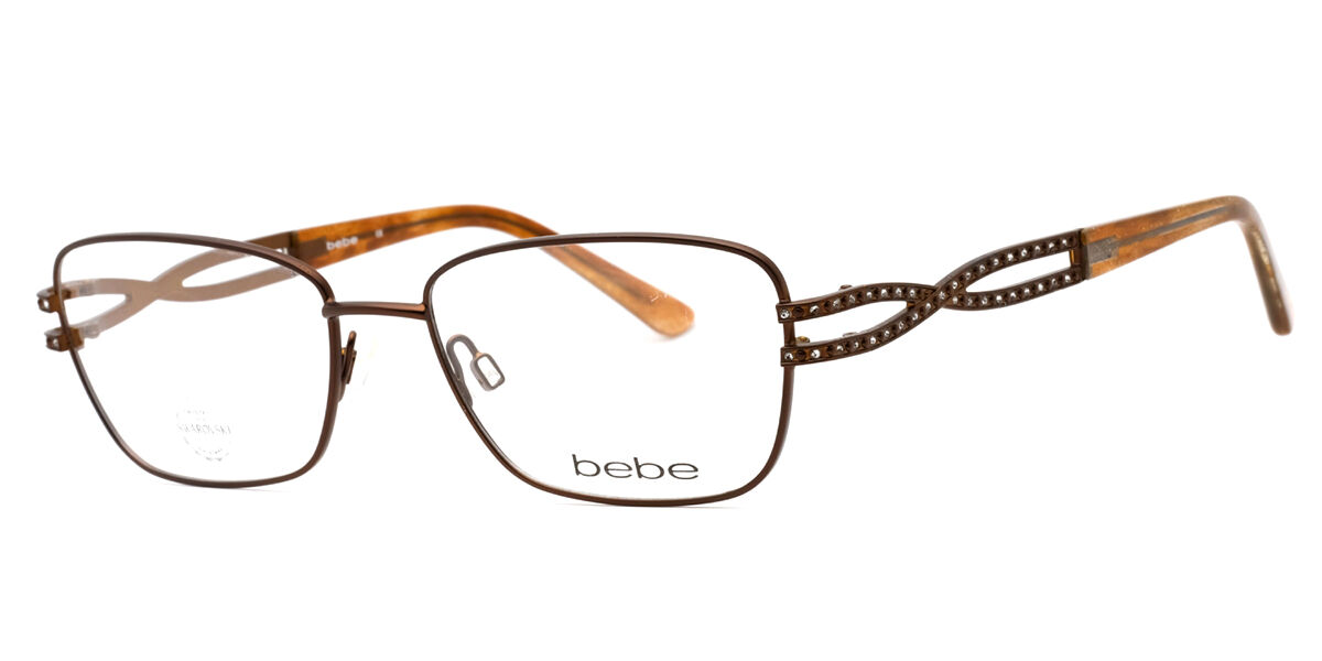 Bebe BB5173 200 Eyeglasses in Topaz Brown | SmartBuyGlasses USA