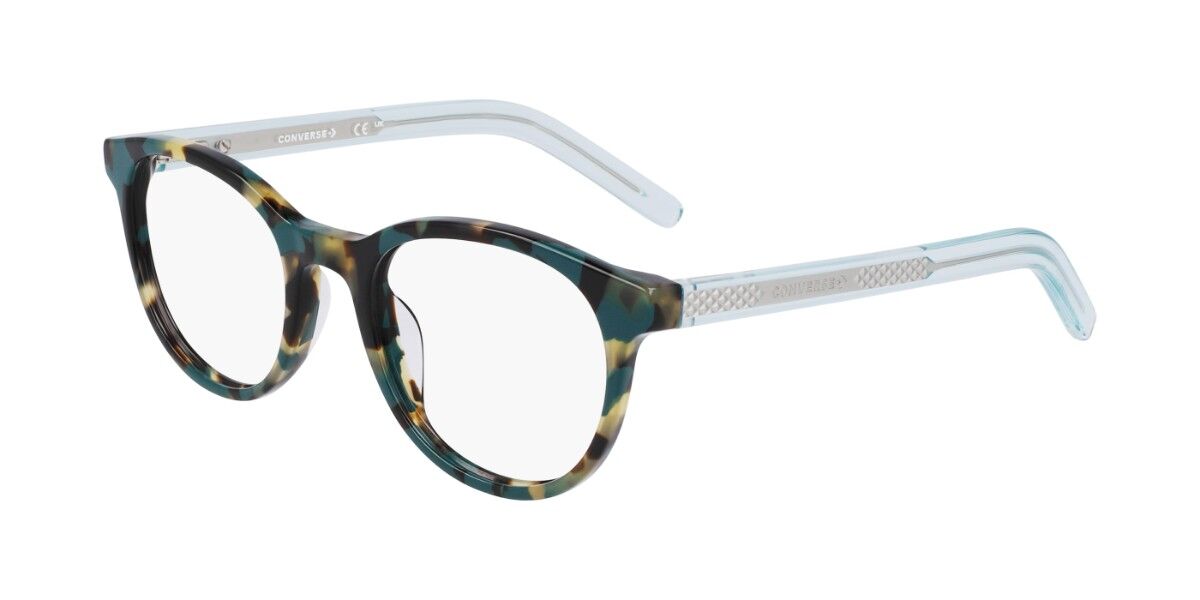 Converse CV5081 446 Eyeglasses in Teal Blue Yellow Dark Tortoise ...