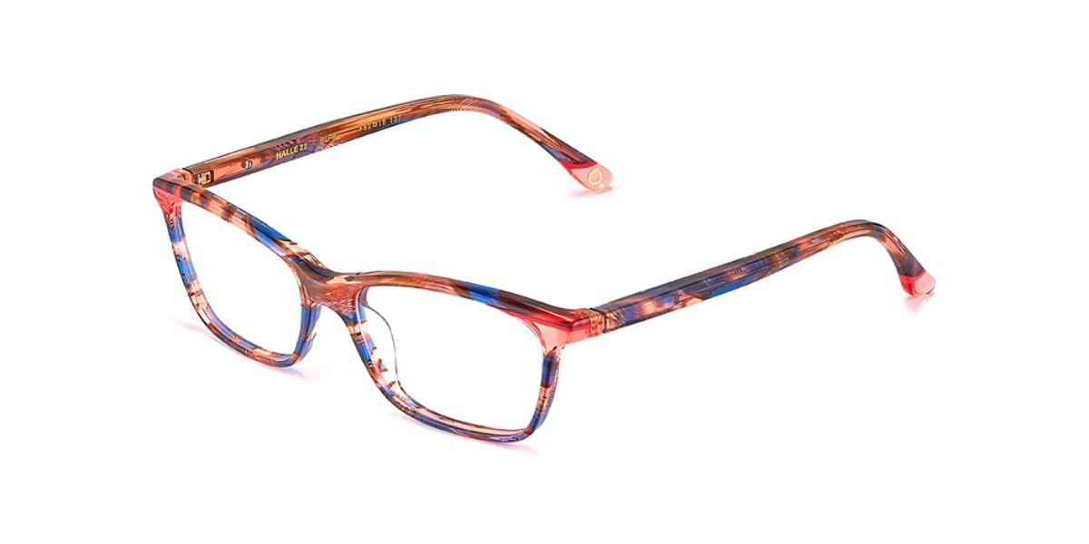 Etnia Barcelona Halle 22 BLPK Eyeglasses in Blue Pattern Pink ...
