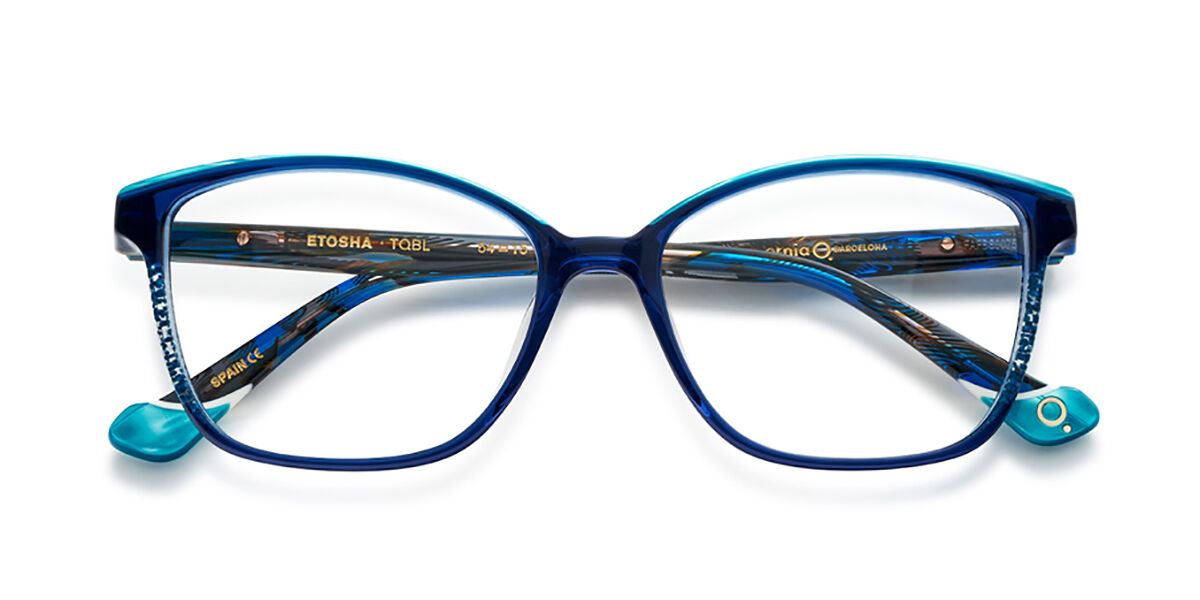 Etnia Barcelona Etosha TQBL Glasses Transparent Dark Blue | VisionDirect Australia