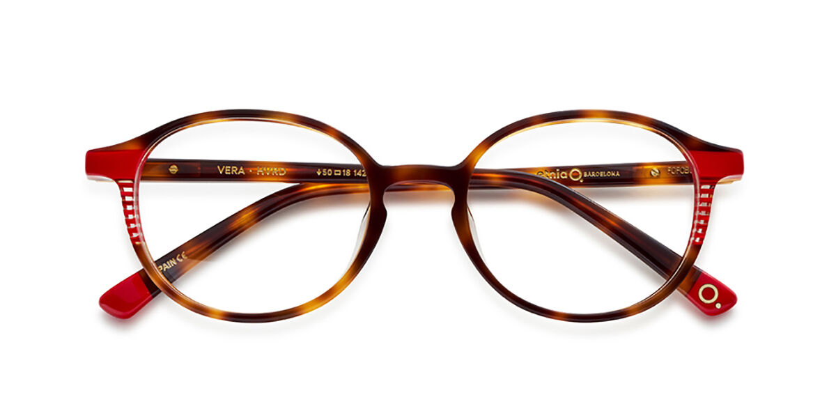Etnia Barcelona Vera HVTQ Glasses Black Tortoise Turquoise Blue | VisionDirect Australia
