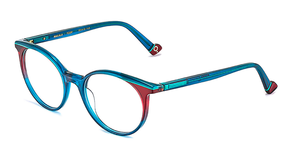 Etnia Barcelona Malala TQBR Eyeglasses in Transparent Turquoise Blue ...
