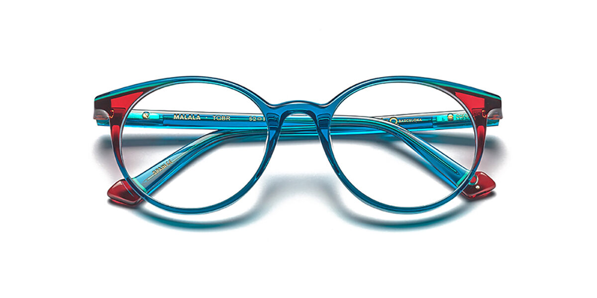 Etnia Barcelona Malala TQBR Eyeglasses in Transparent Turquoise Blue ...