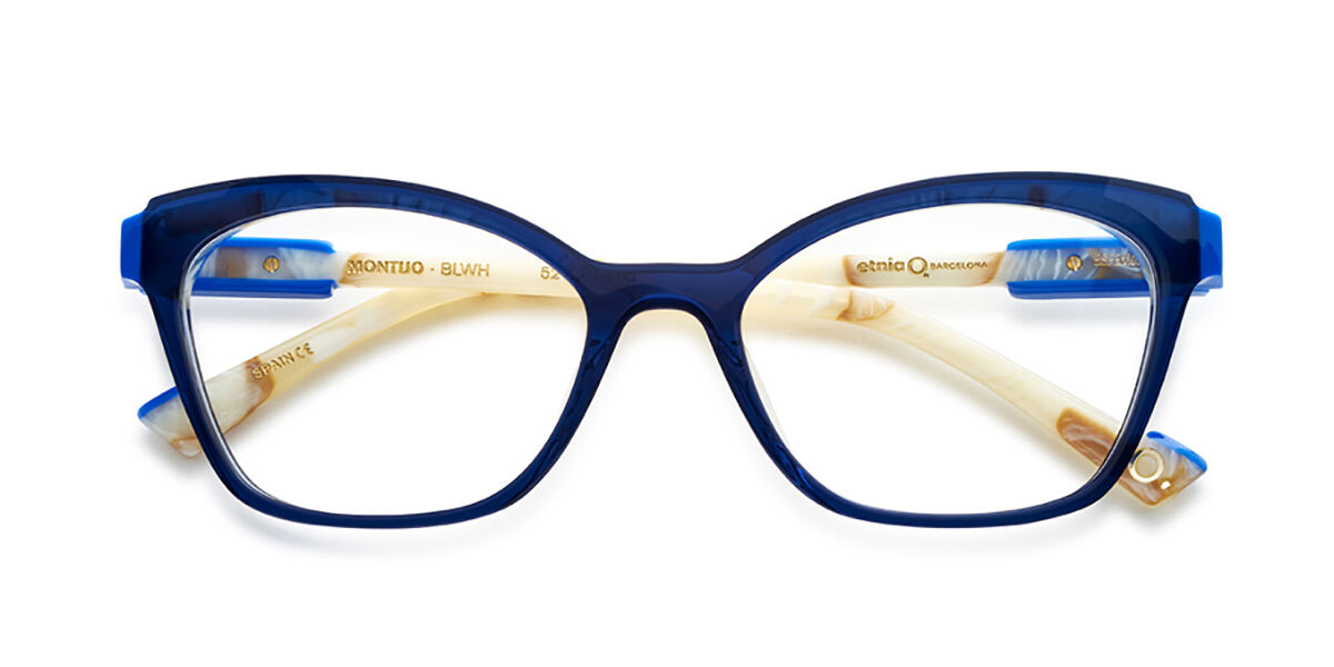Etnia Barcelona Montijo BLWH Glasses Transparent Blue | VisionDirect Australia